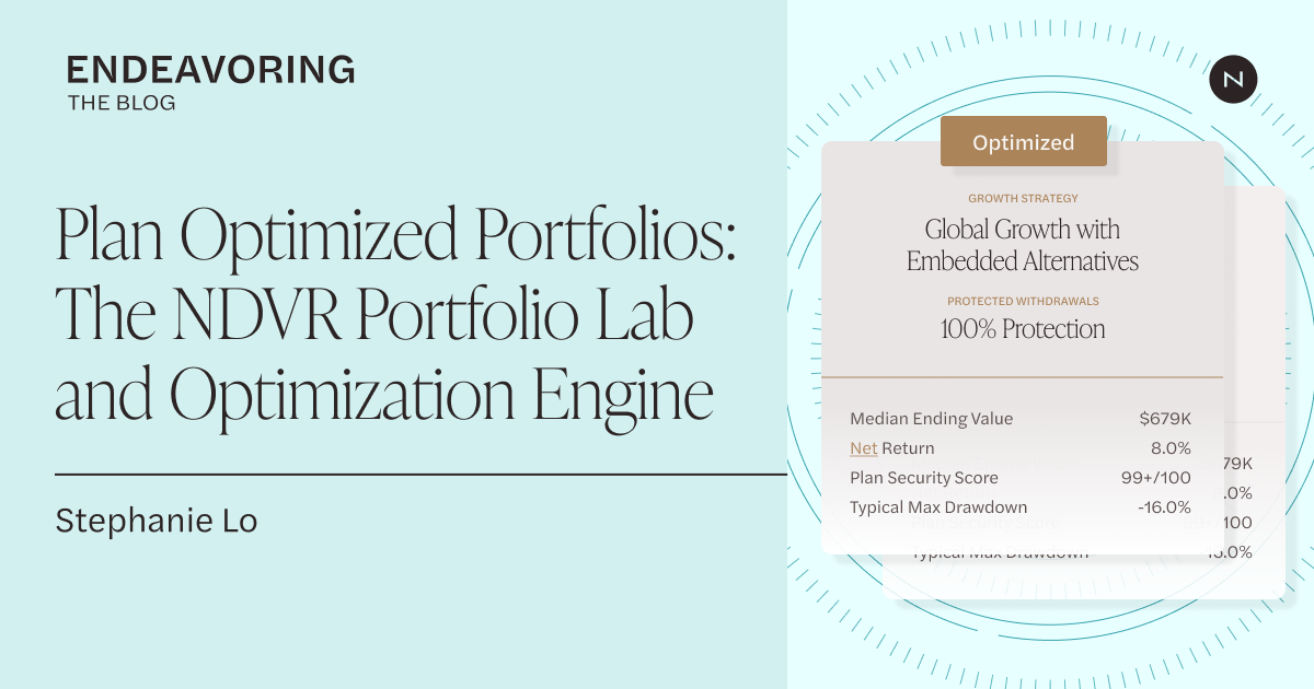 Plan Optimized Portfolios: The NDVR Portfolio Lab™ and Optimization Engine™ | NDVR